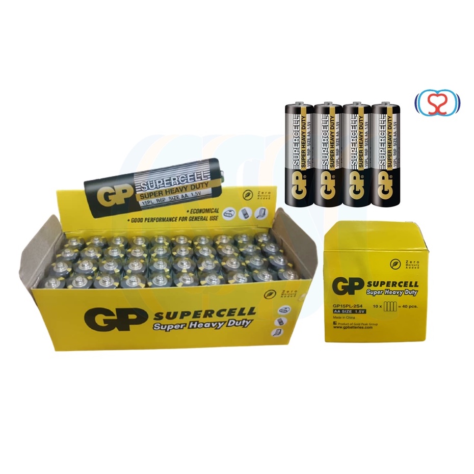 GP Supercell Super Heavy Duty Battery AA / AAA SHRINK | Shopee Malaysia