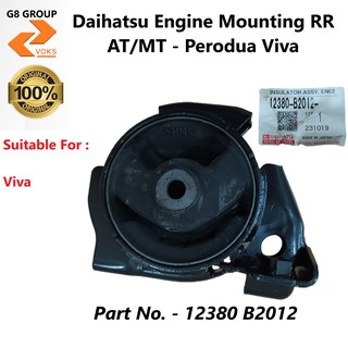 Daihatsu Engine Mounting RR AT/MT - Perodua Viva ( 12380-B2012 ...