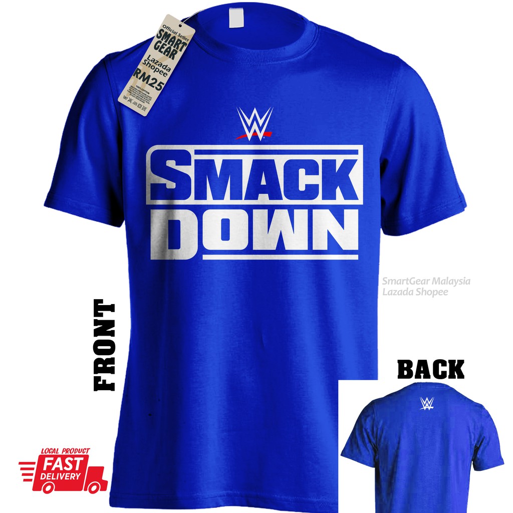 Smackdown World Wrestling Entertainment The Rock Smackdown Tshirt Man ...