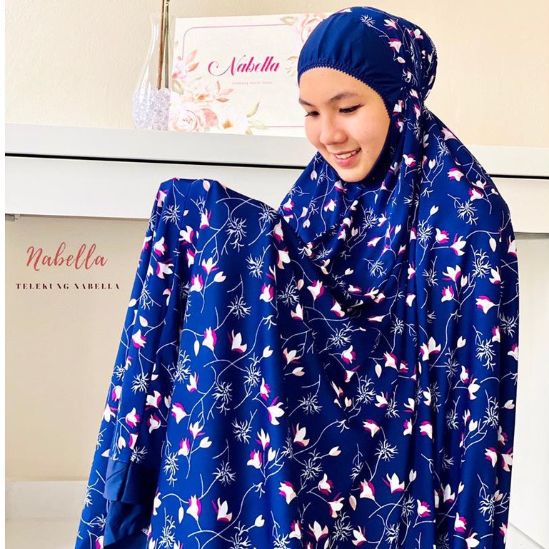 Nabella Telekung Bunga Lily | Telekung Flora | Telekung Solat |Telekung ...