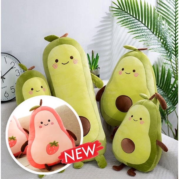 Avocado Stuffed toy Strawberry Plushies Buah-buahan Cute Avocado ...