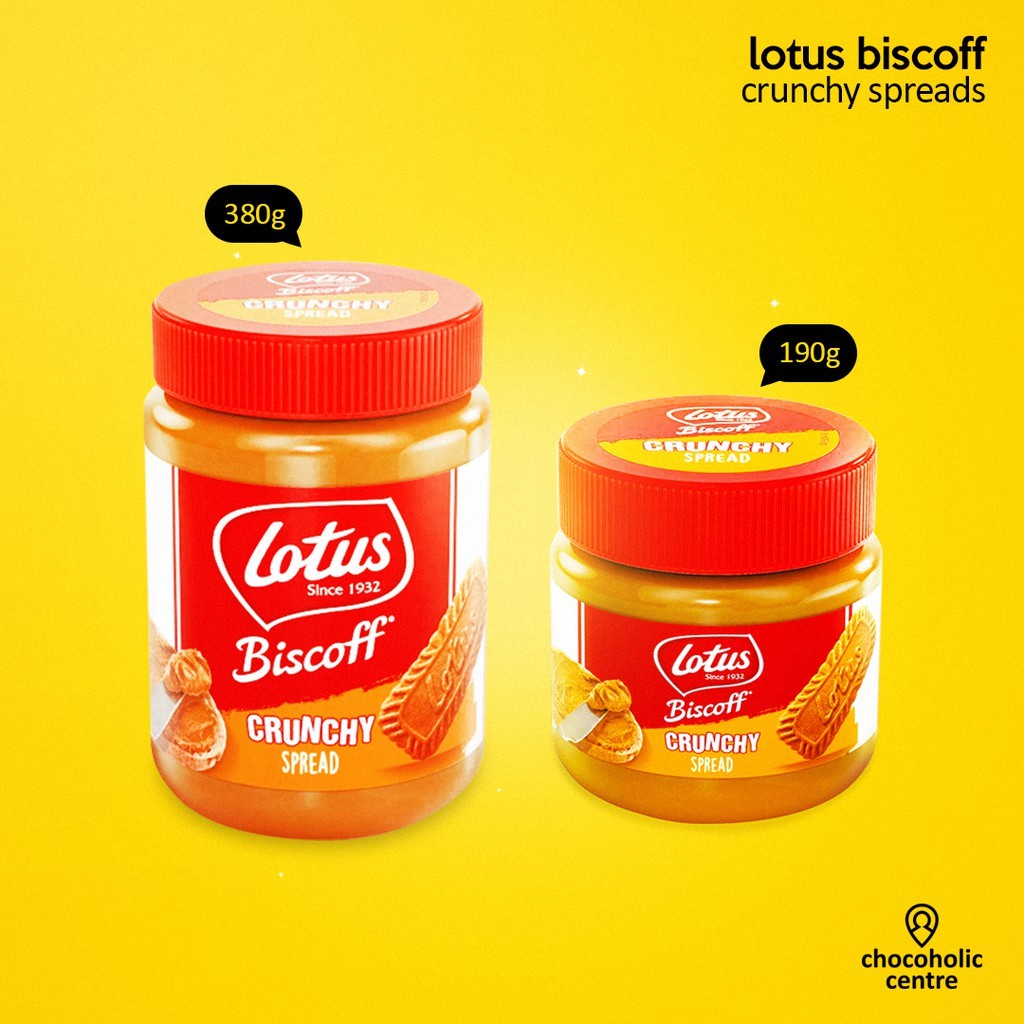 LOTUS BISCOFF - CRUNCHY SPREAD | 190g | 380g. | Shopee Malaysia