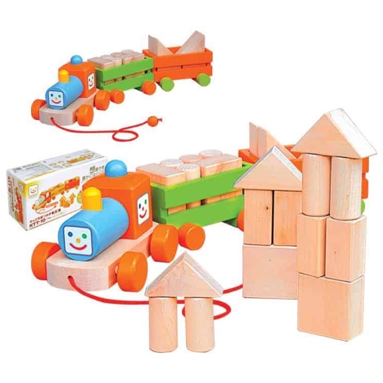 WOODEN TRAIN BLOCKS (1 BOX 17 PCS) | Shopee Malaysia