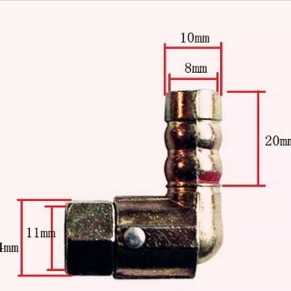 Universal 14mm gas cooker joint hose connection inlet elbow gas stove ...
