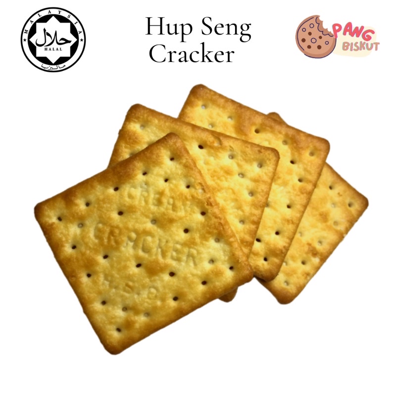 Hup Seng Biscuit Cream Cracker Biskut Timbang (with oil) /300g /Halal ...
