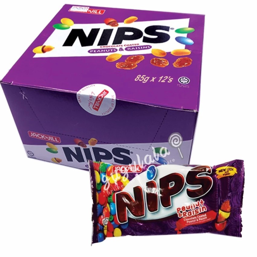 Nips Peanut & Raisin 12's x 70g | Shopee Malaysia