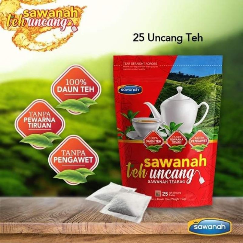 Teh Uncang Sawanah 25 uncang | Shopee Malaysia