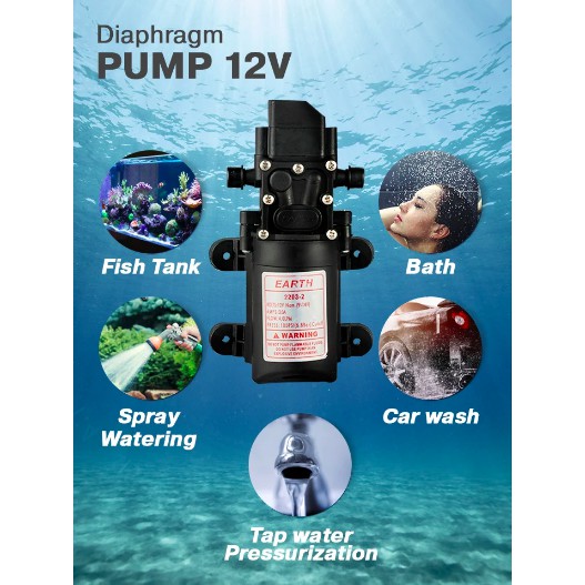 High Pressure Auto Diaphragm Pump 12V Pam Diafragma 12V | Shopee Malaysia