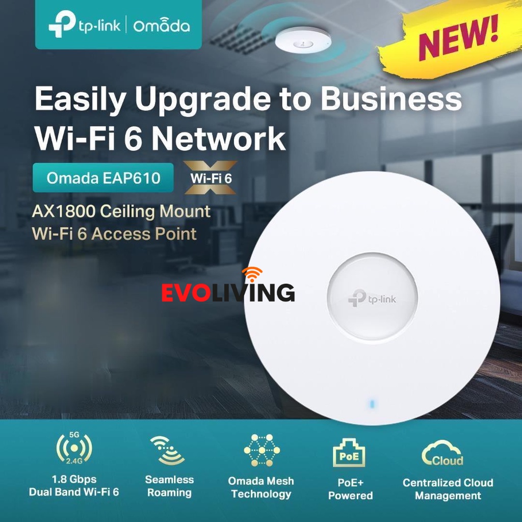 New Arrival TP-Link EAP610 WIFI 6 Ceiling Mount WIFI Access Point(AP ...