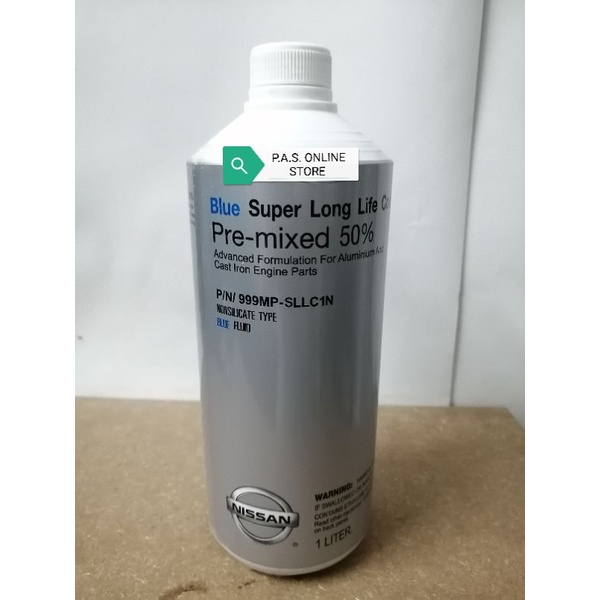 Original Nissan Super Long Life Coolant Pre-Mixed 50% -Blue (1LITER)(P ...