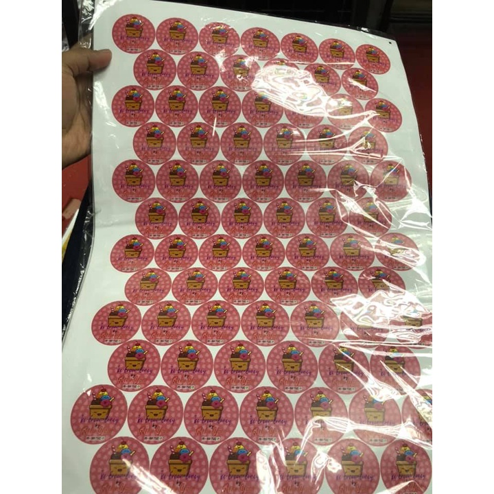 LABEL STICKER PRODUCT/PP WHITE STICKER/MIRRORKOTE STICKER/DIE CUT ...