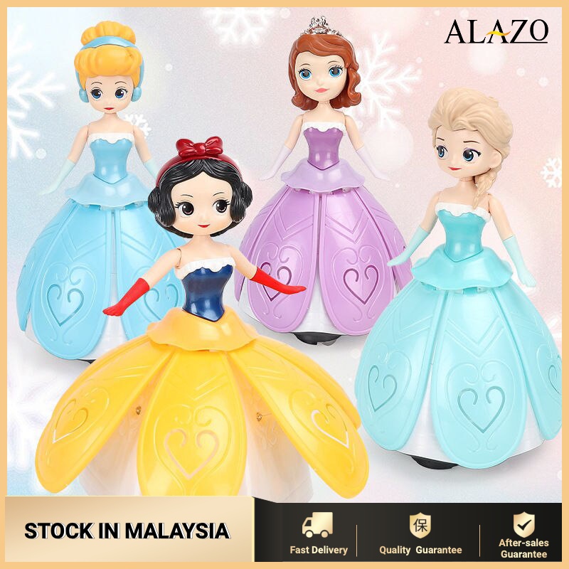 Frozen Cinderella Elsa Anna Snow White Sophia Princess Dancing Toy ...