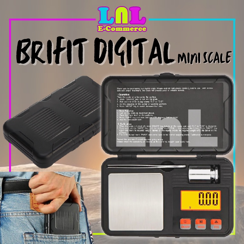 LNL Portable Pocket Mini Weighing Scale Digital Kitchen Dacing Timbang ...