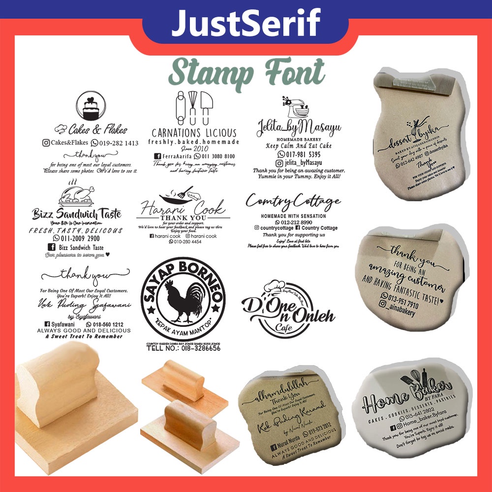 Custom Made Extra Large Rubber Stamp, Cop Getah Besar Plastik Handle ...