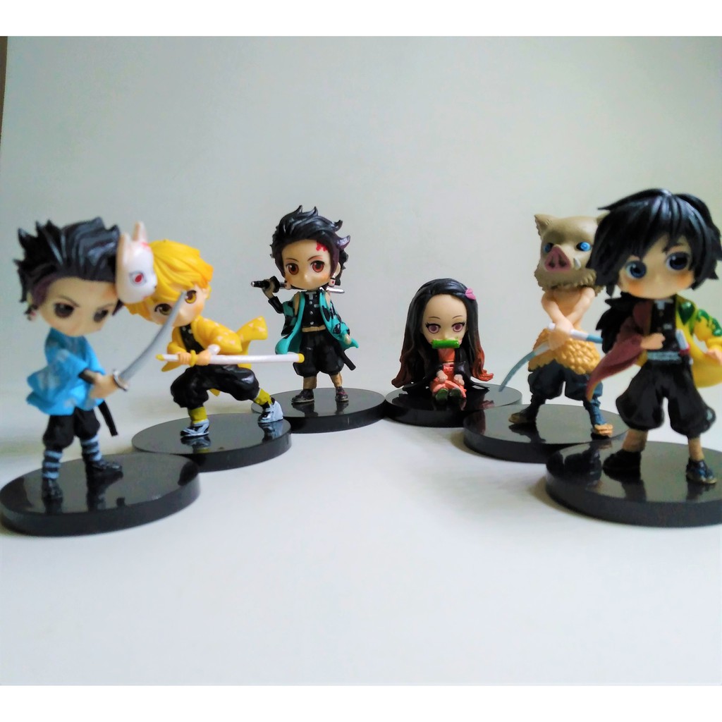 Demon Slayer Kimetsu no Yaiba Set Tanjiro Nezuko Zenitsu Hashira ...