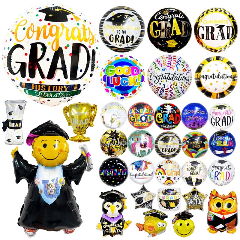 10 & 18 Inch Foil Balloon Congratulation Graduation Congrats Grad Good ...