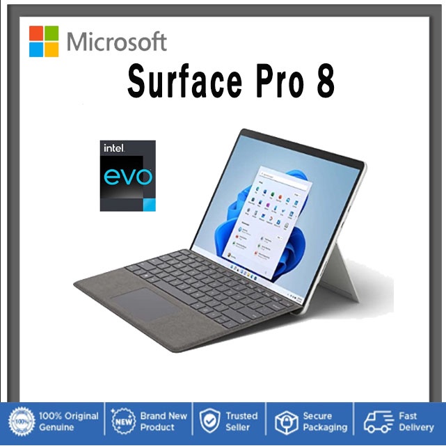 Microsoft Surface Pro 8 Platinum / Graphite | 13" Multi-Touch | Shopee ...