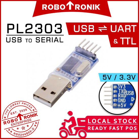 PL2303 USB to TTL Serial Converter Module PL2303HX YP-01 PL 2303 ...