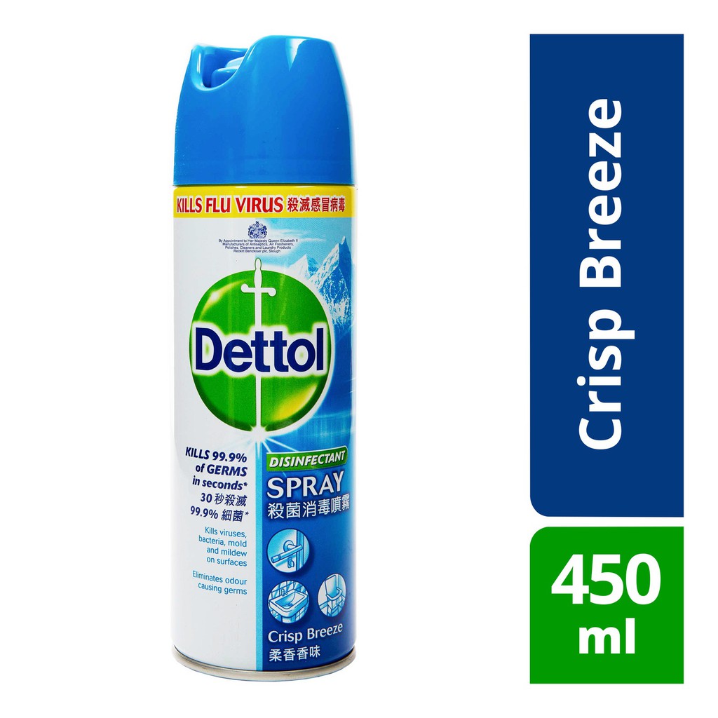 Dettol Disinfectant Spray 450ml (Crisp Breeze) | Shopee Malaysia