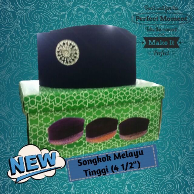 Songkok Melayu Tinggi (Saiz Besar) | Shopee Malaysia