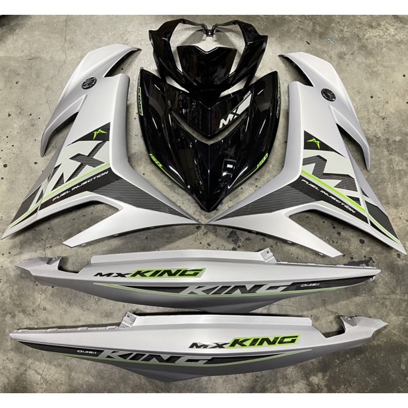 COVERSET MX KING 2017 MATE SILVER Y15 V1-V2 | Shopee Malaysia