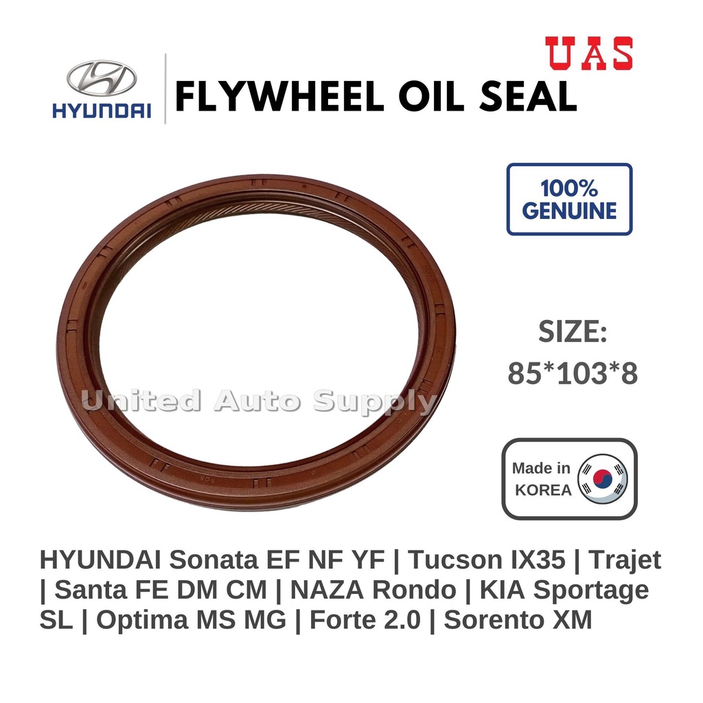 HYUNDAI Flywheel Oil Seal For Sonata EF NF YF Santa FE Tucson NAZA ...