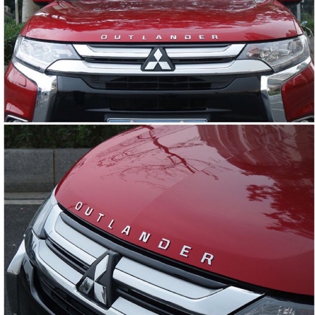 Mitsubishi Outlander Bonet Wording Emblem Hood Emblem 2016-2021 Present ...
