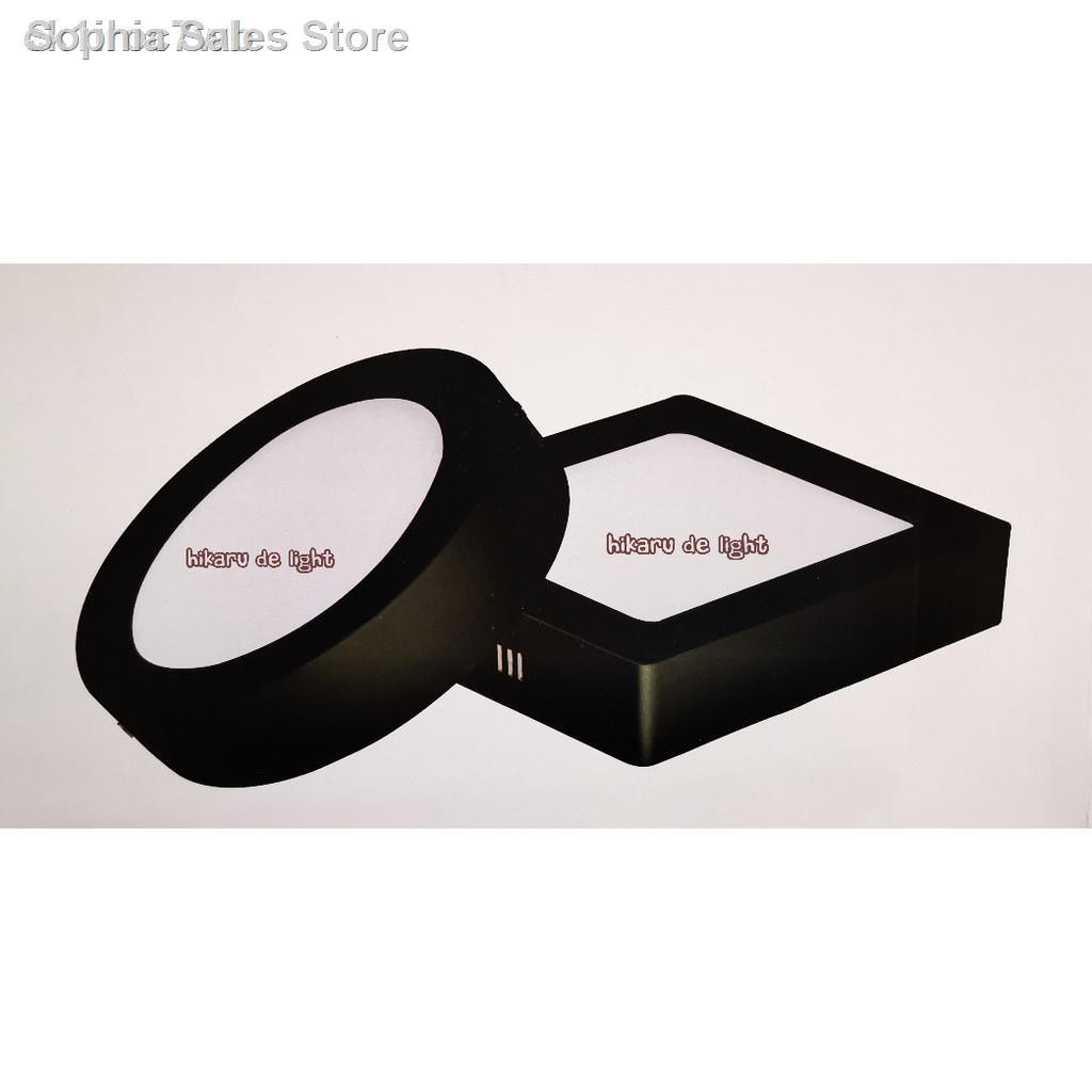 ♗☃ hikaru de light-surface mount downlight 12w/18w/25w black frame ...