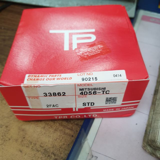 Mitsubishi pajero 4D56 piston ring set 91.1mm 2.5x2.0x4.0 TP 33862 ...