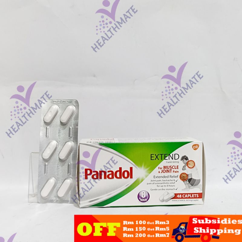 PANADOL EXTEND for Muscle and Joint Pain Relief (6'sX8strips) | Shopee ...