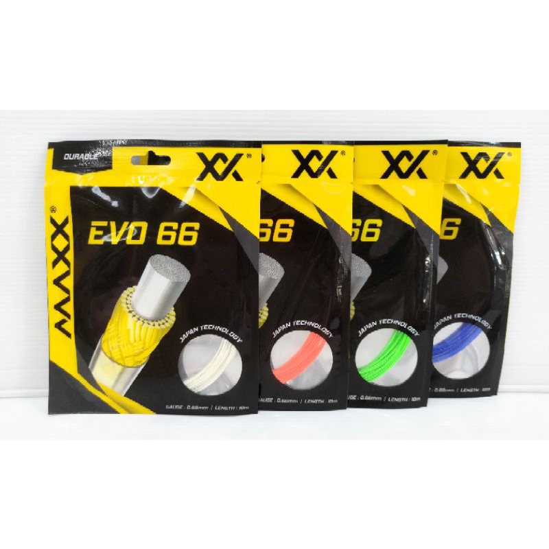 MAXX Badminton String EVO 66 Tali Badminton 0.66mm (Original) | Shopee Malaysia