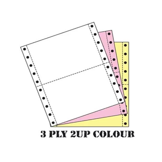 Sonoform 3ply 2up NCR Colour Computer Form (W/P/Y) 240fans | Shopee ...