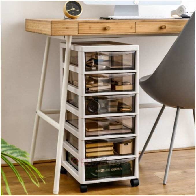 Plastic File Storage Cabinet Drawer Storage Office Desktop Storage ...