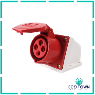 4 Pin 16A Industrial Commando Socket Wall Type IP44 | Shopee Malaysia