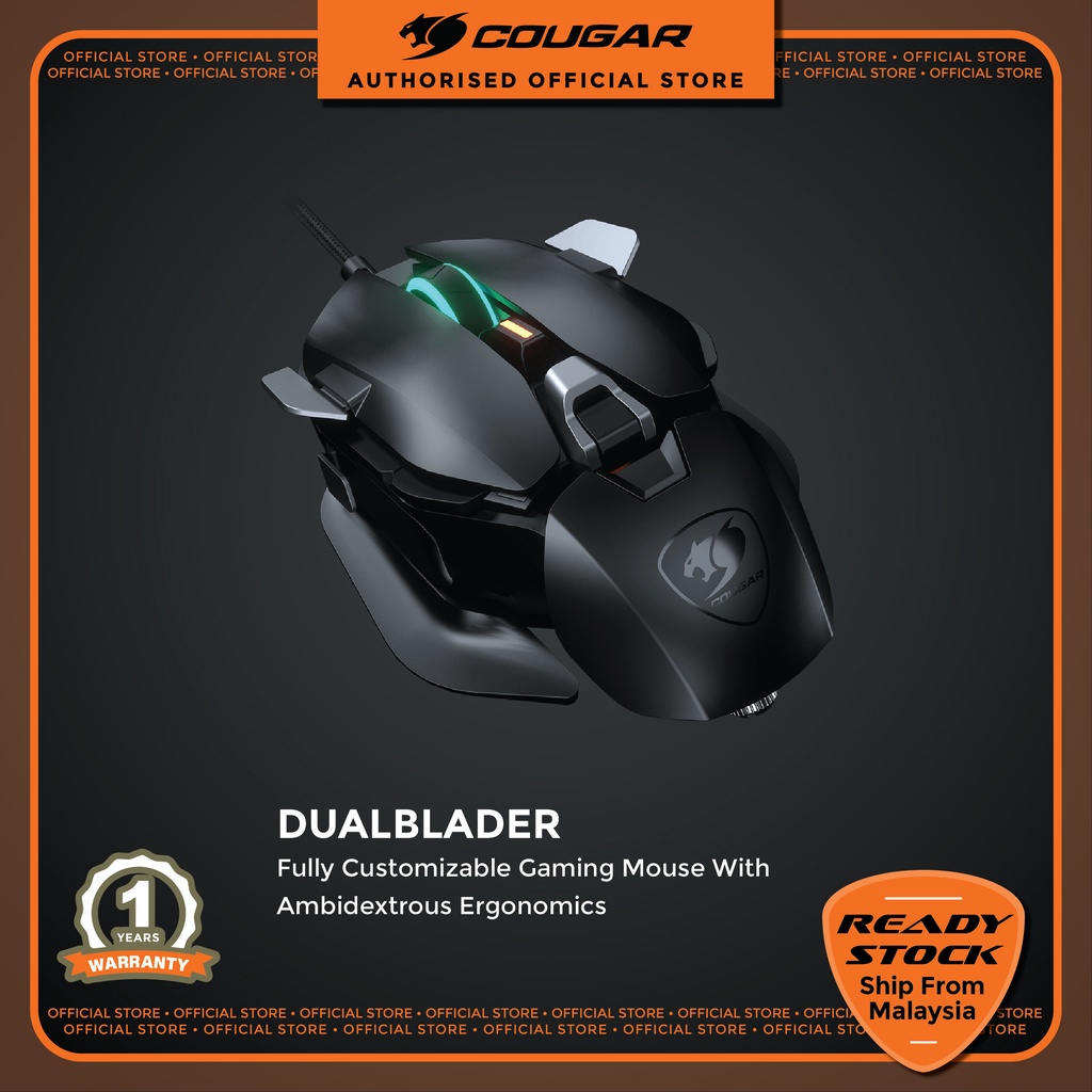 Cougar Mouse DualBlader Fully Customizable Gaming Mouse With ...