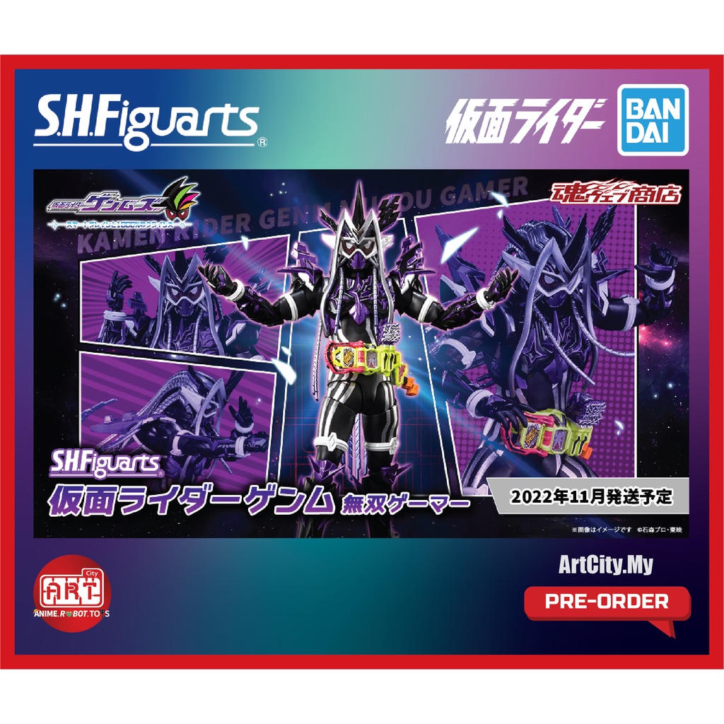 Bandai S.H.Figuarts - SHF Kamen Rider Genm Musou Gamer | Shopee Malaysia