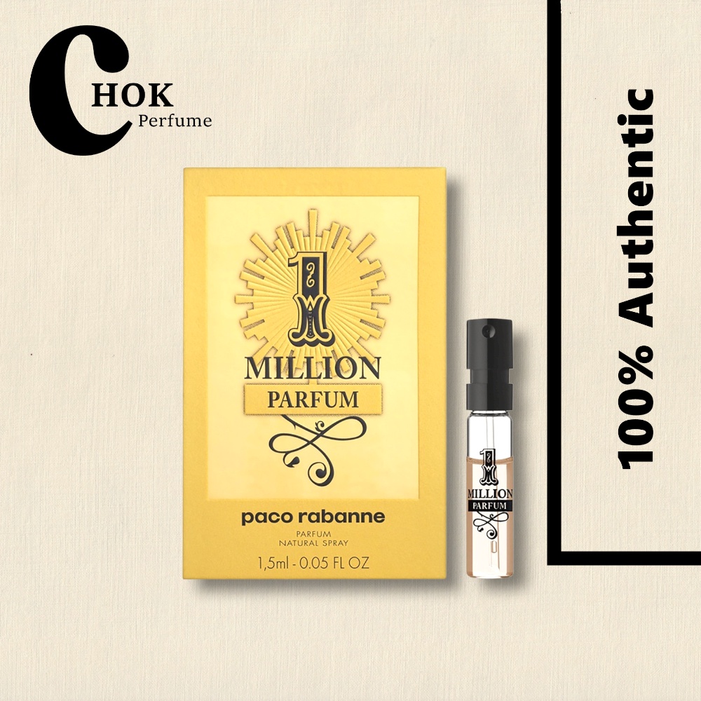 Paco Rabanne 1 Million Parfum 1.5ml Perfume Sample Vial (M) | Shopee ...