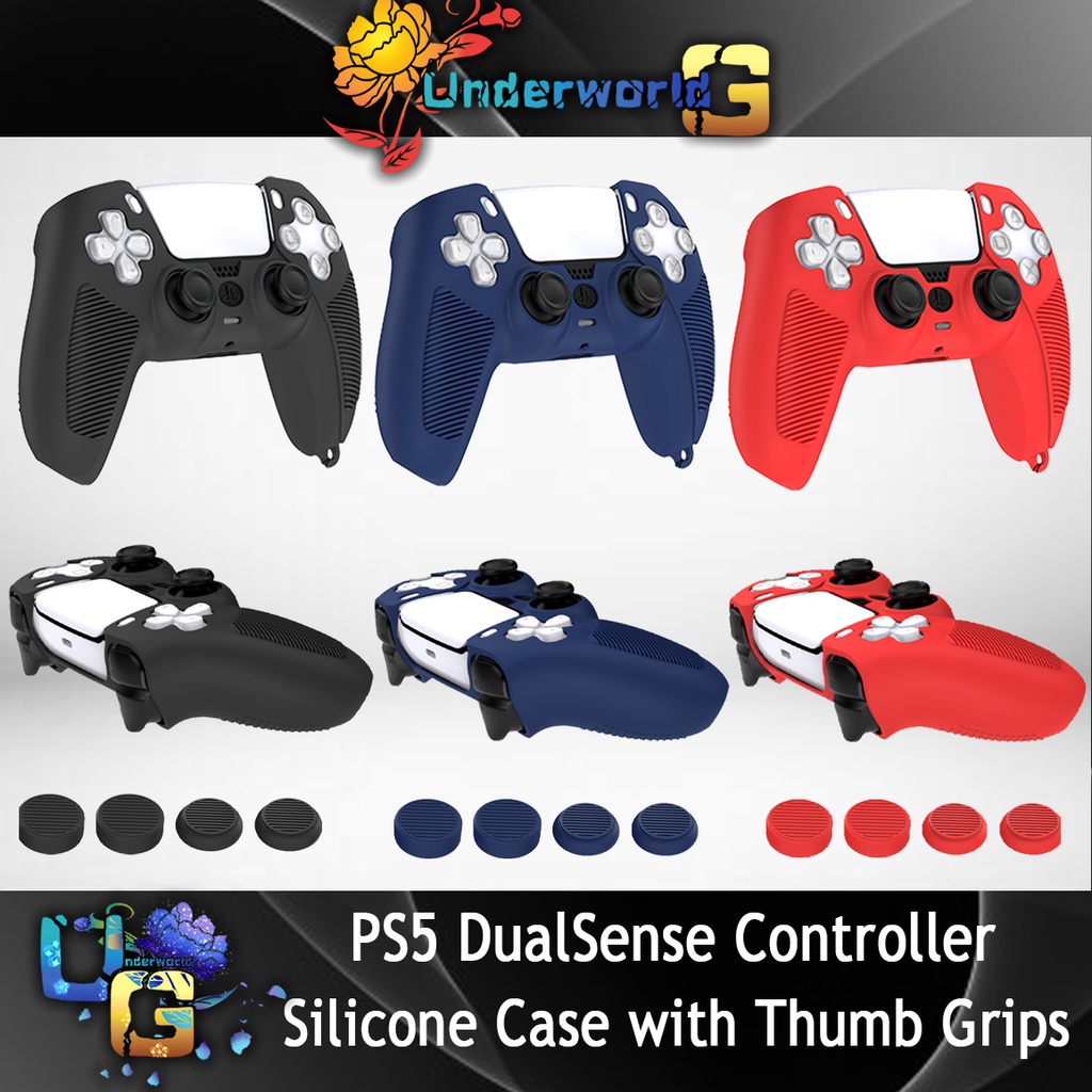 PS5 Dual Sense Silicon Sase with Thumb Grips / PS5 Controller Case ...