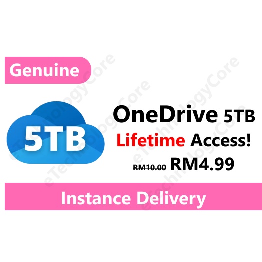 [Genuine] OneDrive 5TB Lifetime Access | Shopee Malaysia