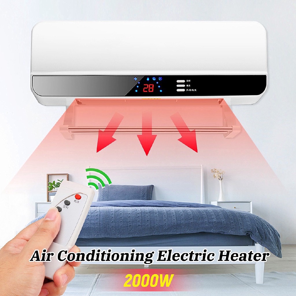 PpLED Display Wall Mounted Air Conditioner Electric Heater Fan ...
