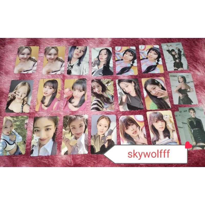 TWICE Official Photocard BETWEEN 1&2 pc sana tzuyu dahyun mina ...