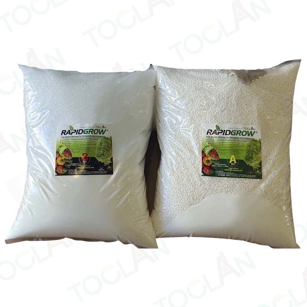 RapidGrow 200L Powder AB Fertilizers - Baja AB / Hidroponik / Fertigasi ...