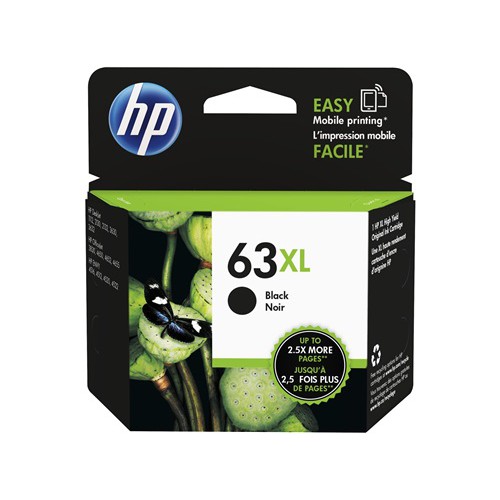 HP 63XL Black Ink (Genuine) F6U64AA - (Expired ink - June 2017 ...