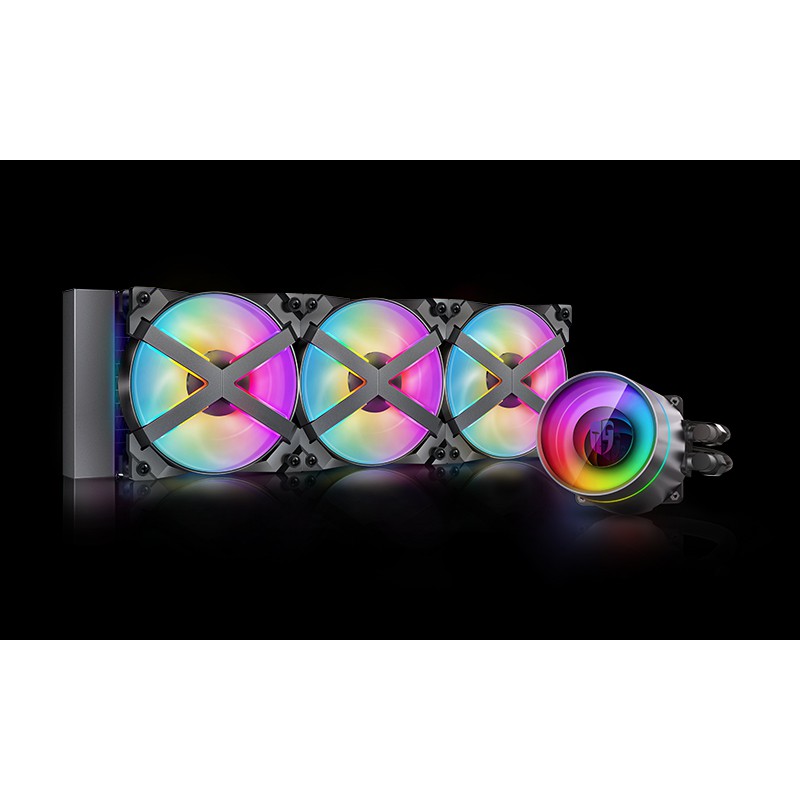 DEEPCOOL CASTLE 360EX RGB FAN 360MM CPU AIO COOLER - BLACK # DP-GS-H12 ...