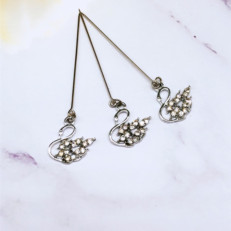 swan pin tudung butterfly jarum peniti kerongsang brooch hijab pin ...