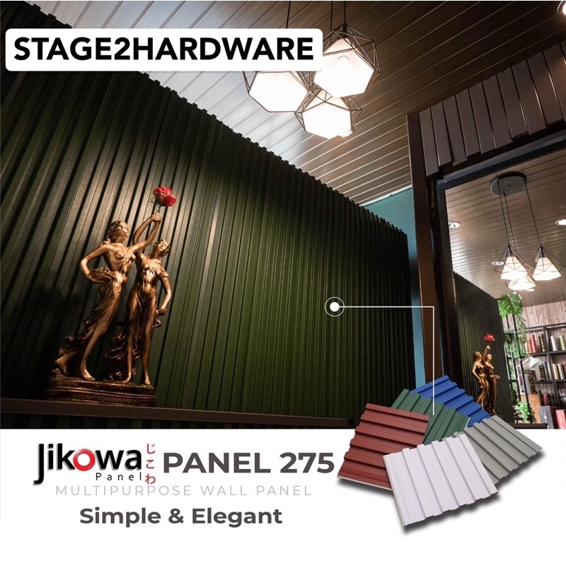 JIKOWA PANEL 275 | Fluted Wall Panel Dinding | Wall Deco Panel|Papan ...