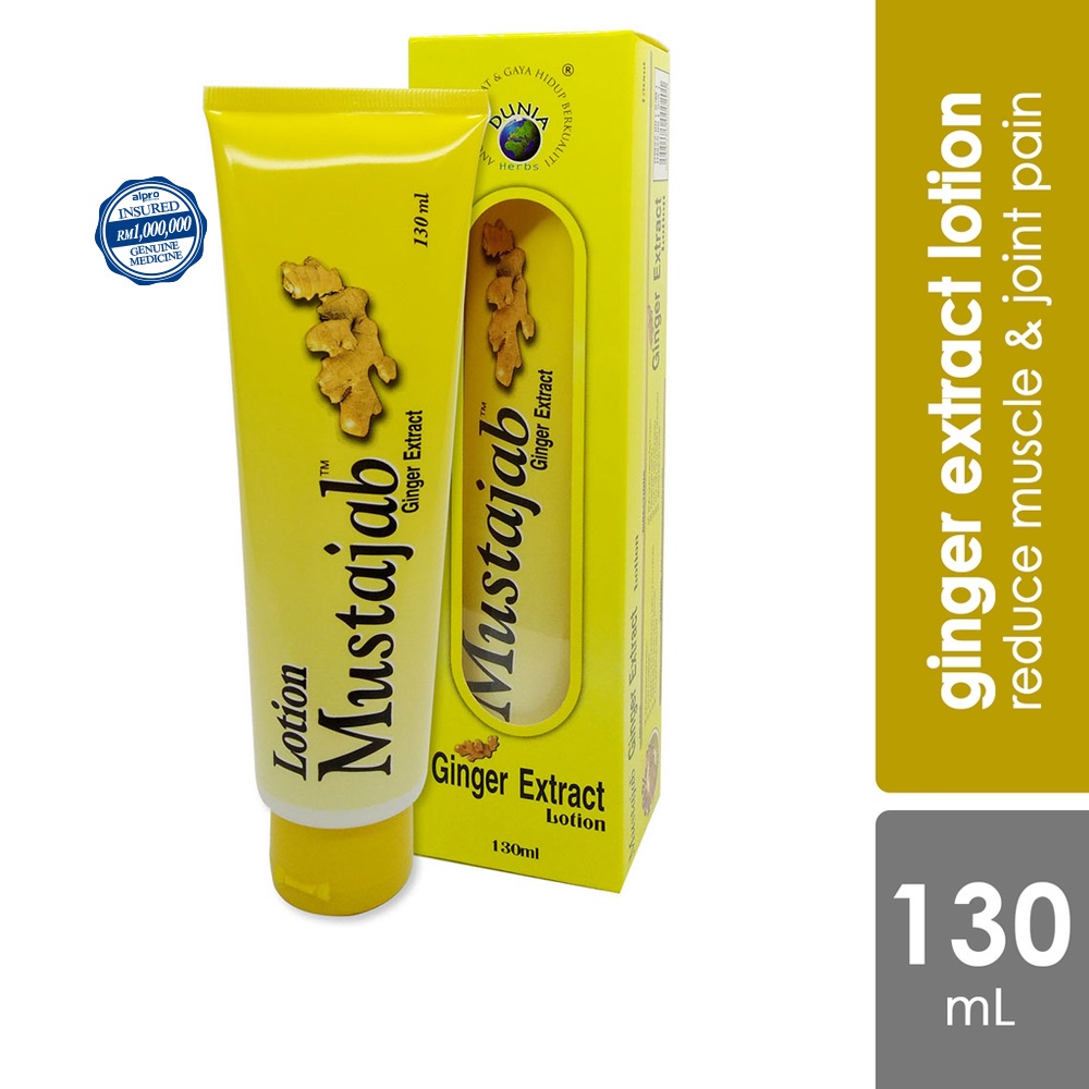 Mustajab Ginger Extract Lotion Pati Halia (130ml) | Shopee Malaysia