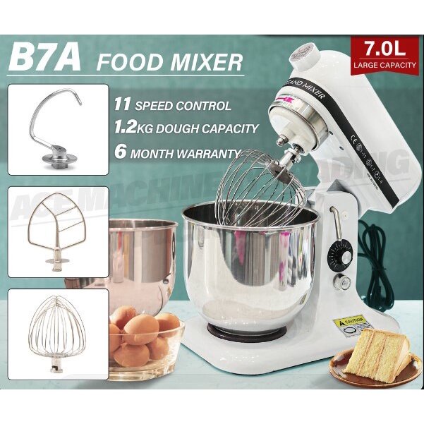 GOLDEN BULL B7 / B7-A / B7A 7L Universal Planetary Food Mixer 300w ...