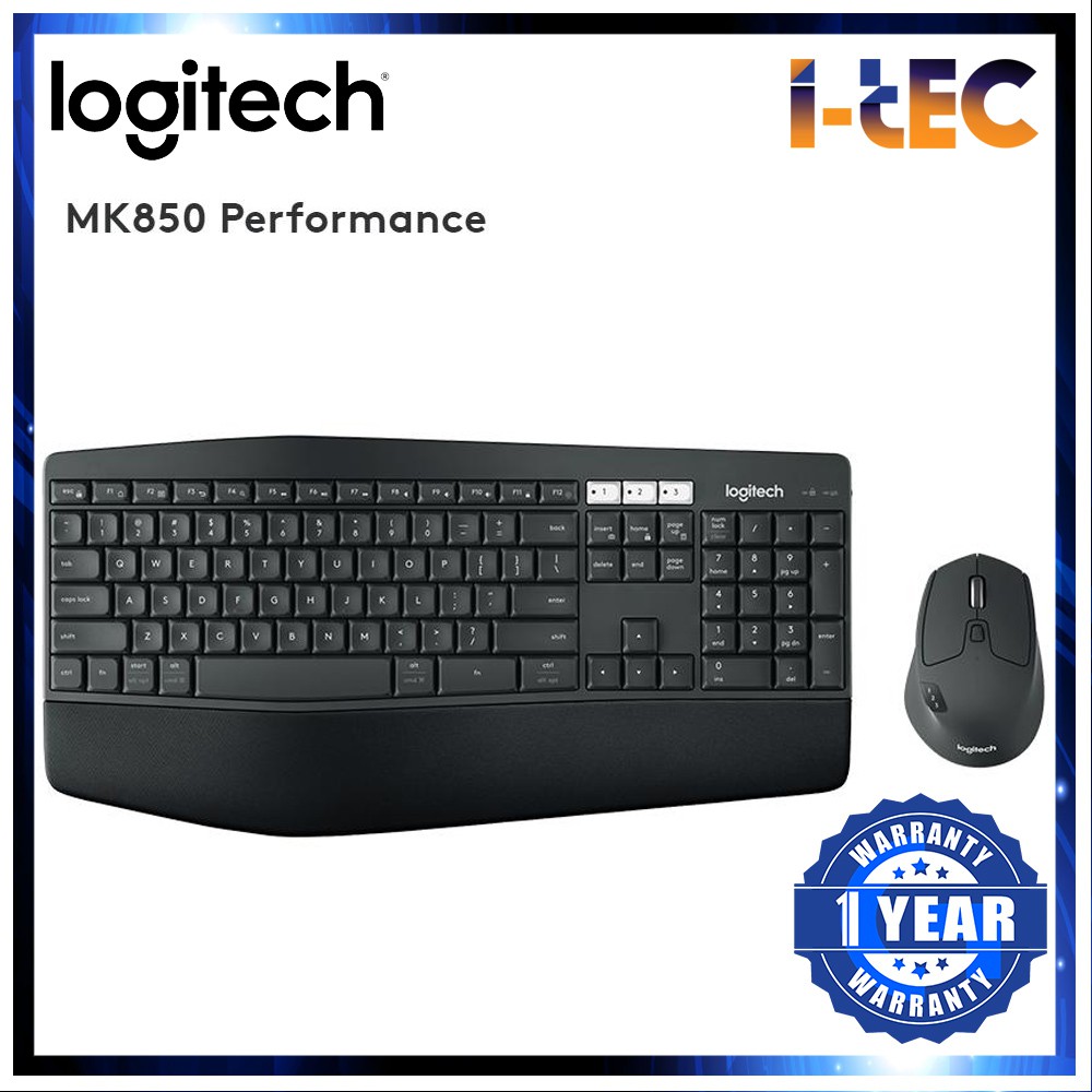 Logitech Mk850 Performance Wireless Keyboard And Mouse Combo Shopee Malaysia
