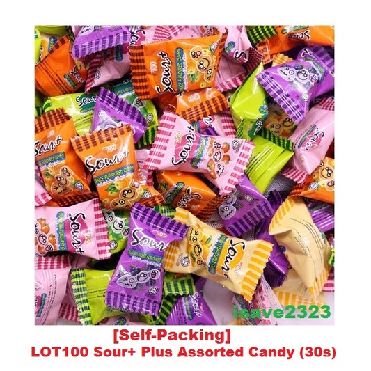 [Self-Packing] LOT100 Sour+ Plus Assorted Candy (30s / Pack) | Shopee ...